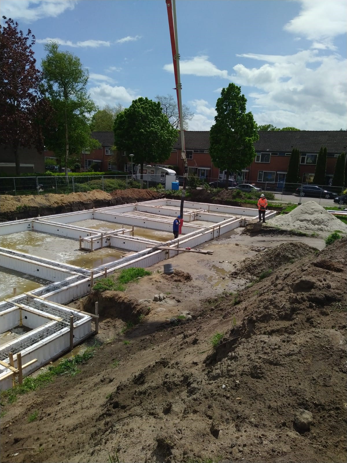 Voortgang nieuwbouw 12 parkwoningen Krakeel, Hoogeveen