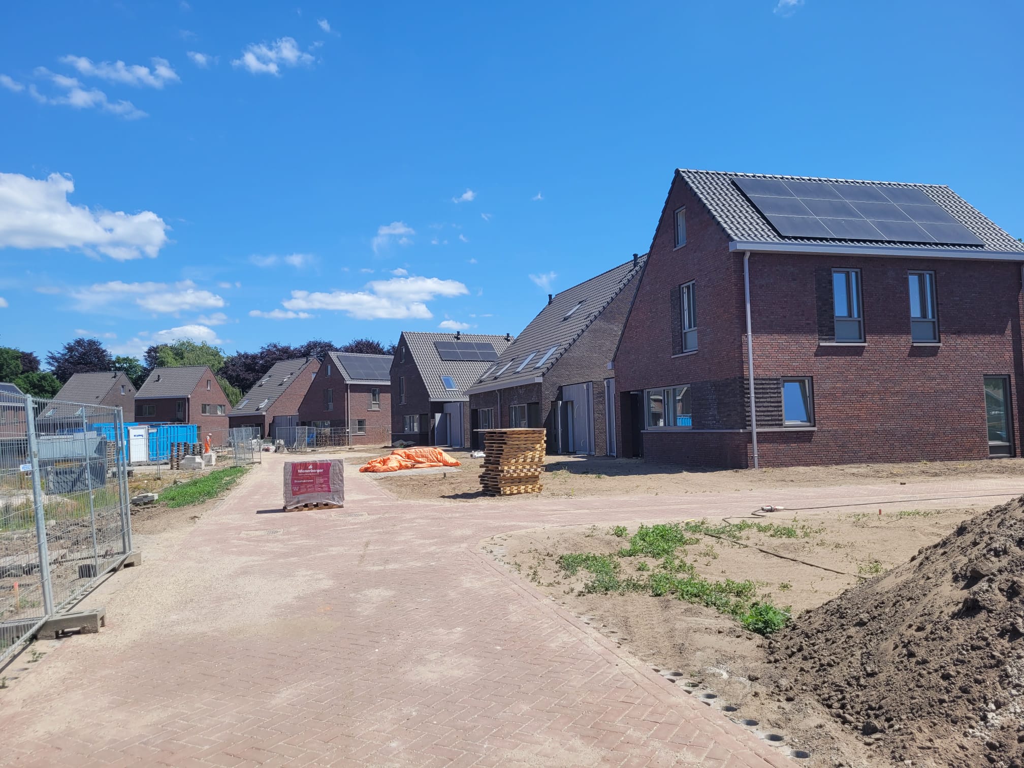 Voortgang nieuwbouw 19 woningen Westerbork